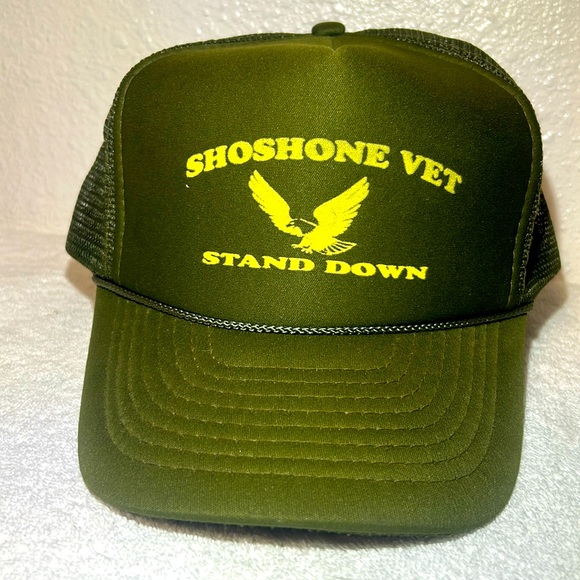 nissin | Accessories | Vintage Trucker Hat Shoshone Vet Stand Down ...